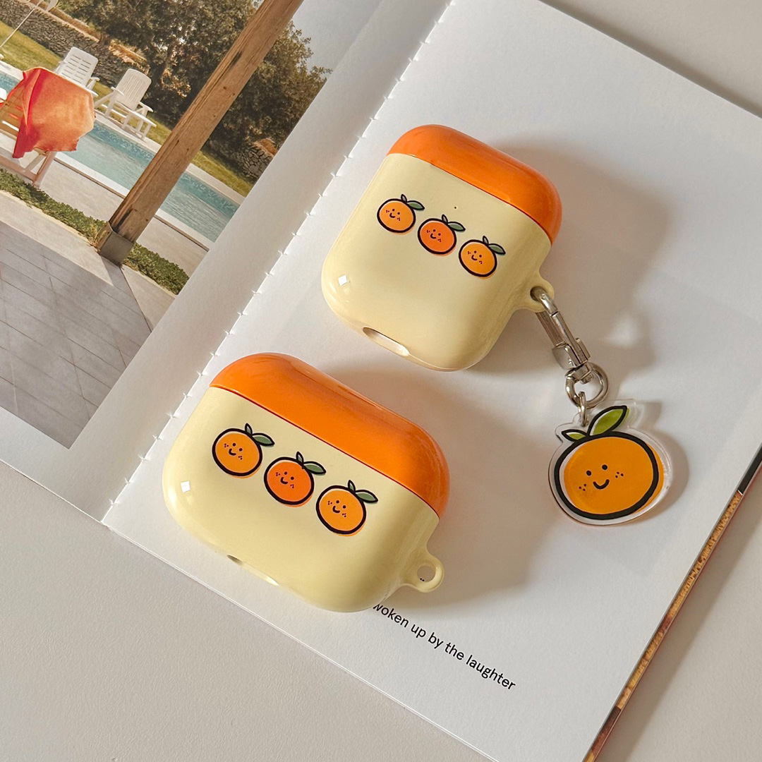 보라앤드 Three Tangerines Aripods case ver.2 - Frisbee