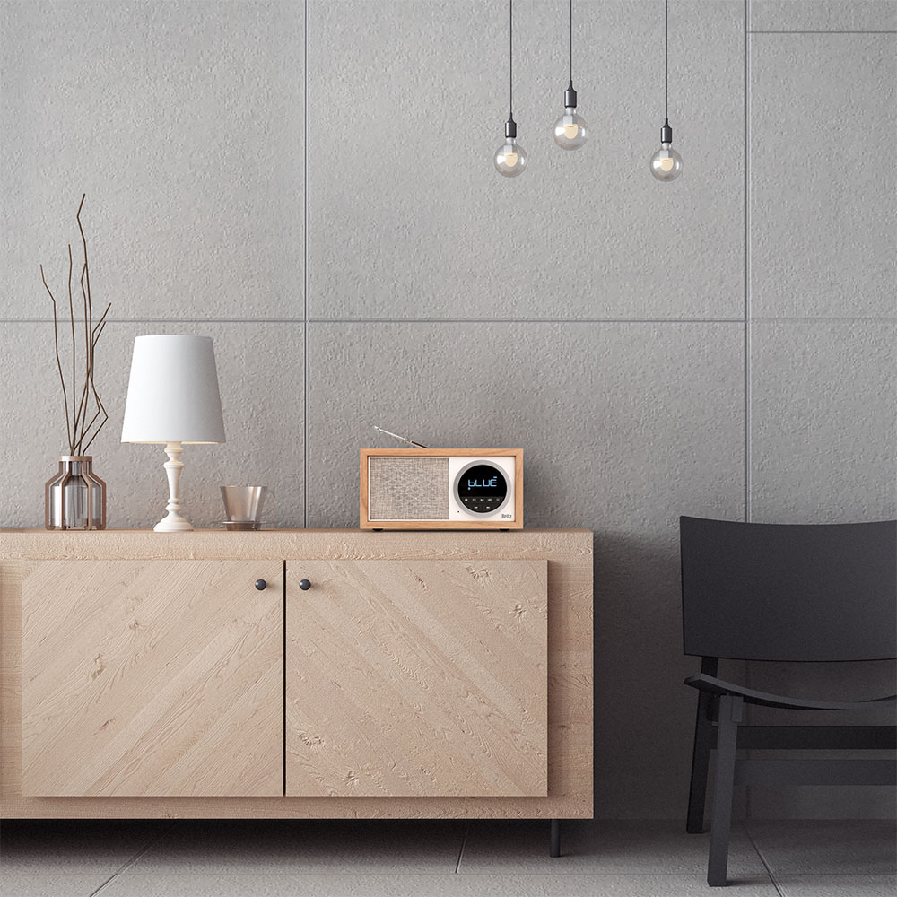 브리츠 알람시계 FM라디오 무선 블루투스 스피커 BA-MK77 - Frisbee