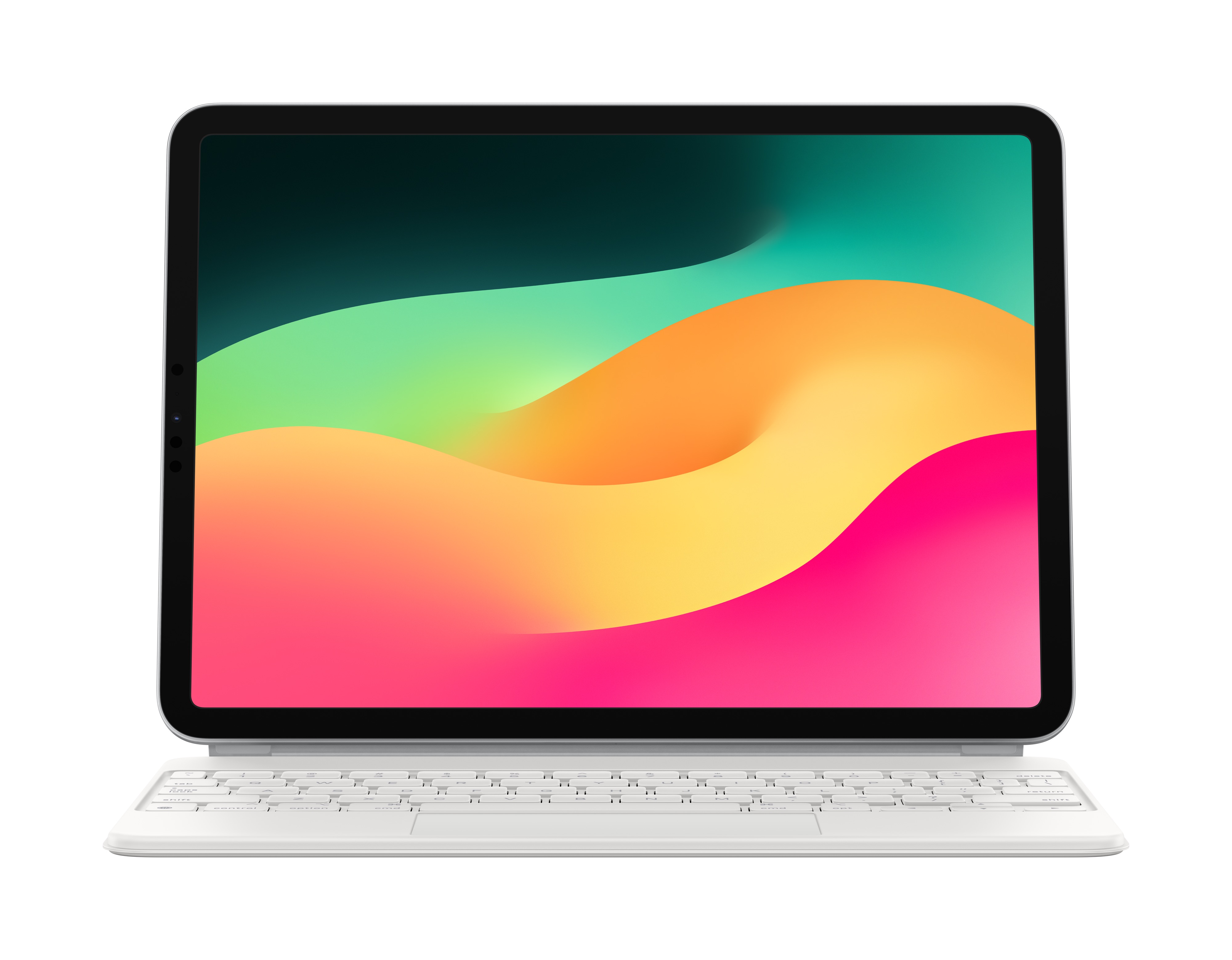 iPad Air 11(M2 모델)용 Magic Keyboard(한국어) 화이트 MJQJ3KH/A - Frisbee