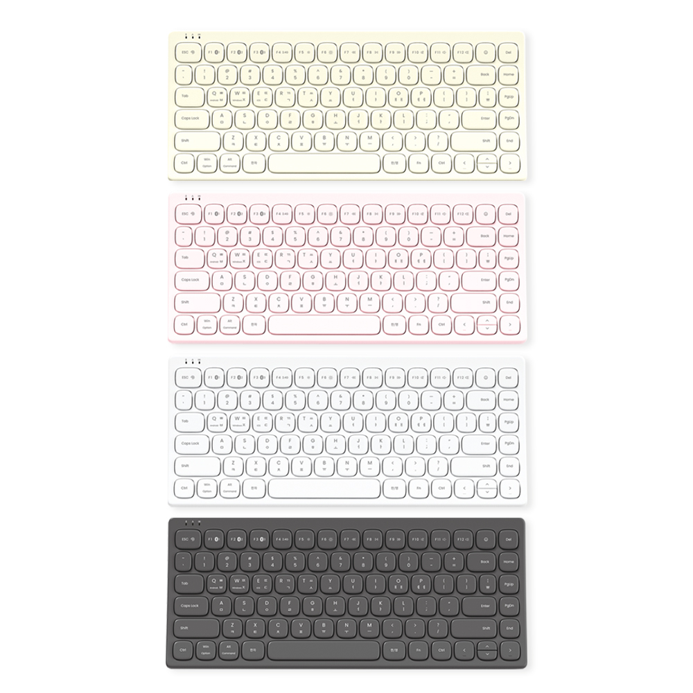 엑토 커브드 저소음 미니 무선 블루투스 키보드 B603 - Frisbee