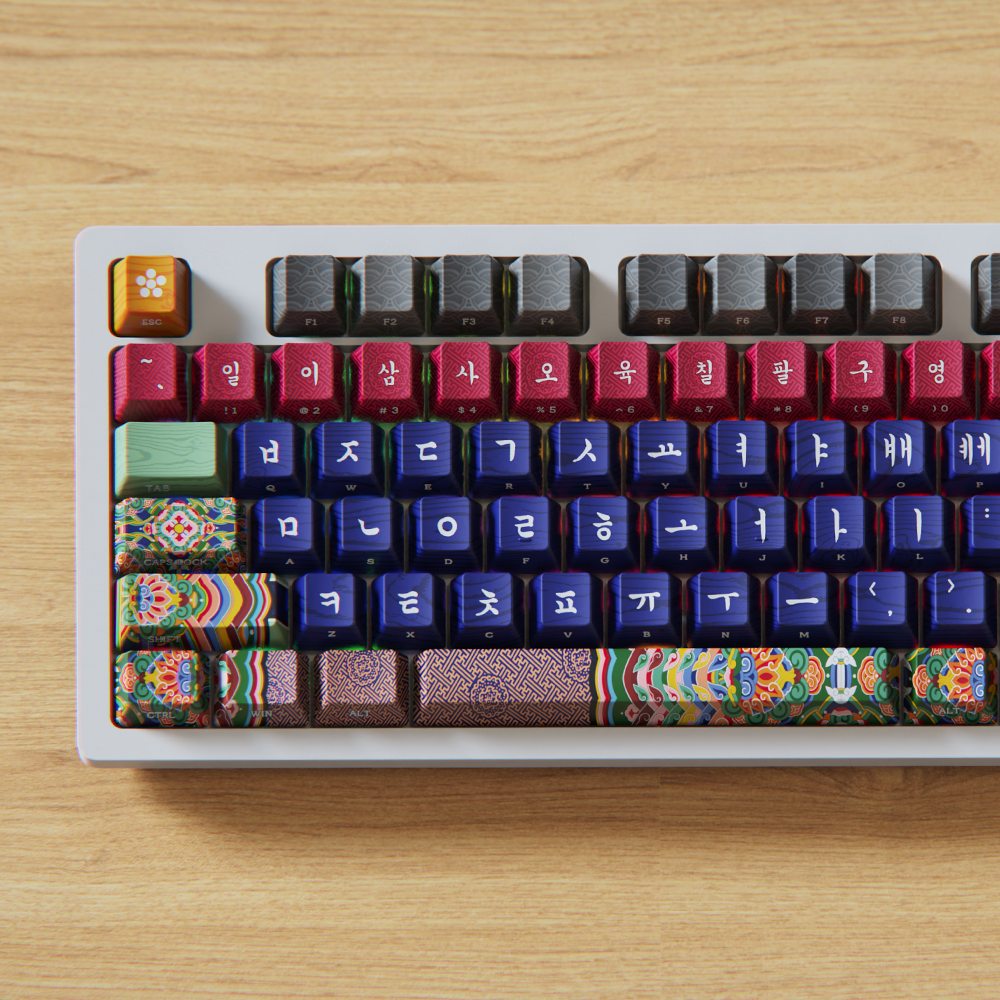 시이닷 교태전 단청 유선 LED 기계식 키보드 한국의 미 신제품 - Frisbee