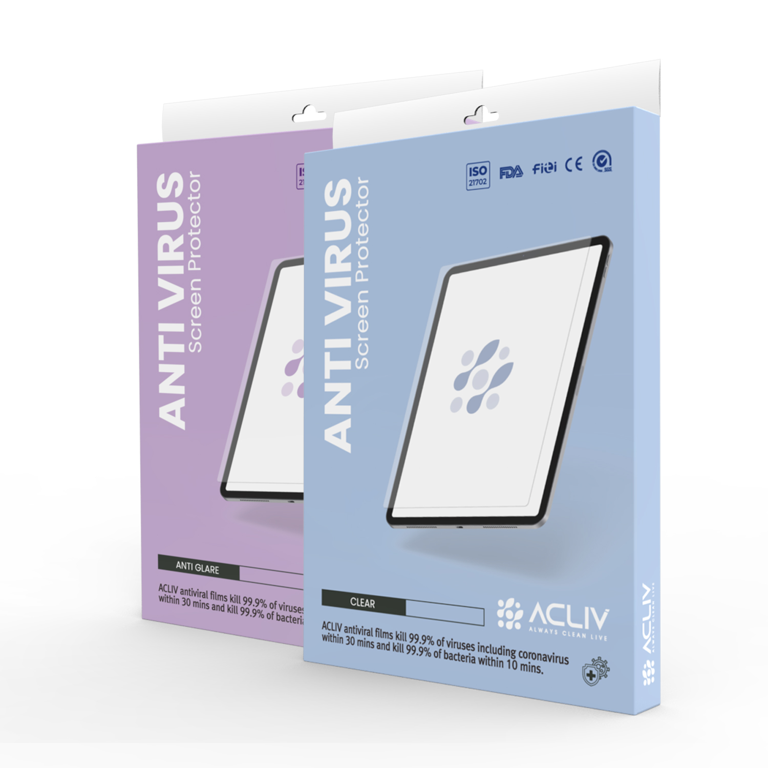 아클리브 Premium 항균 항바이러스 액정 보호필름(iPad Series) - Frisbee
