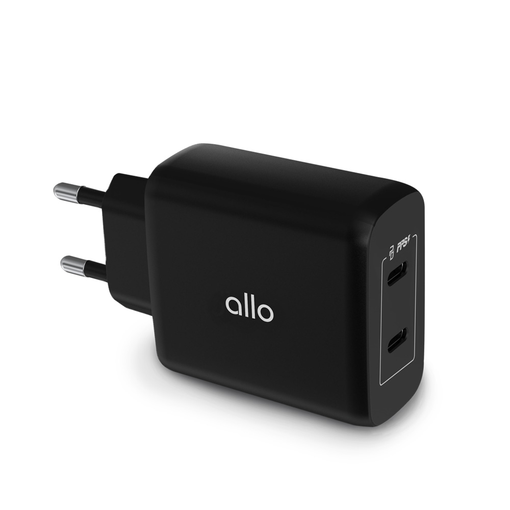 알로코리아 45W 2포트 USB PD PPS C타입 초고속 충전 어댑터 UC245PD - Frisbee
